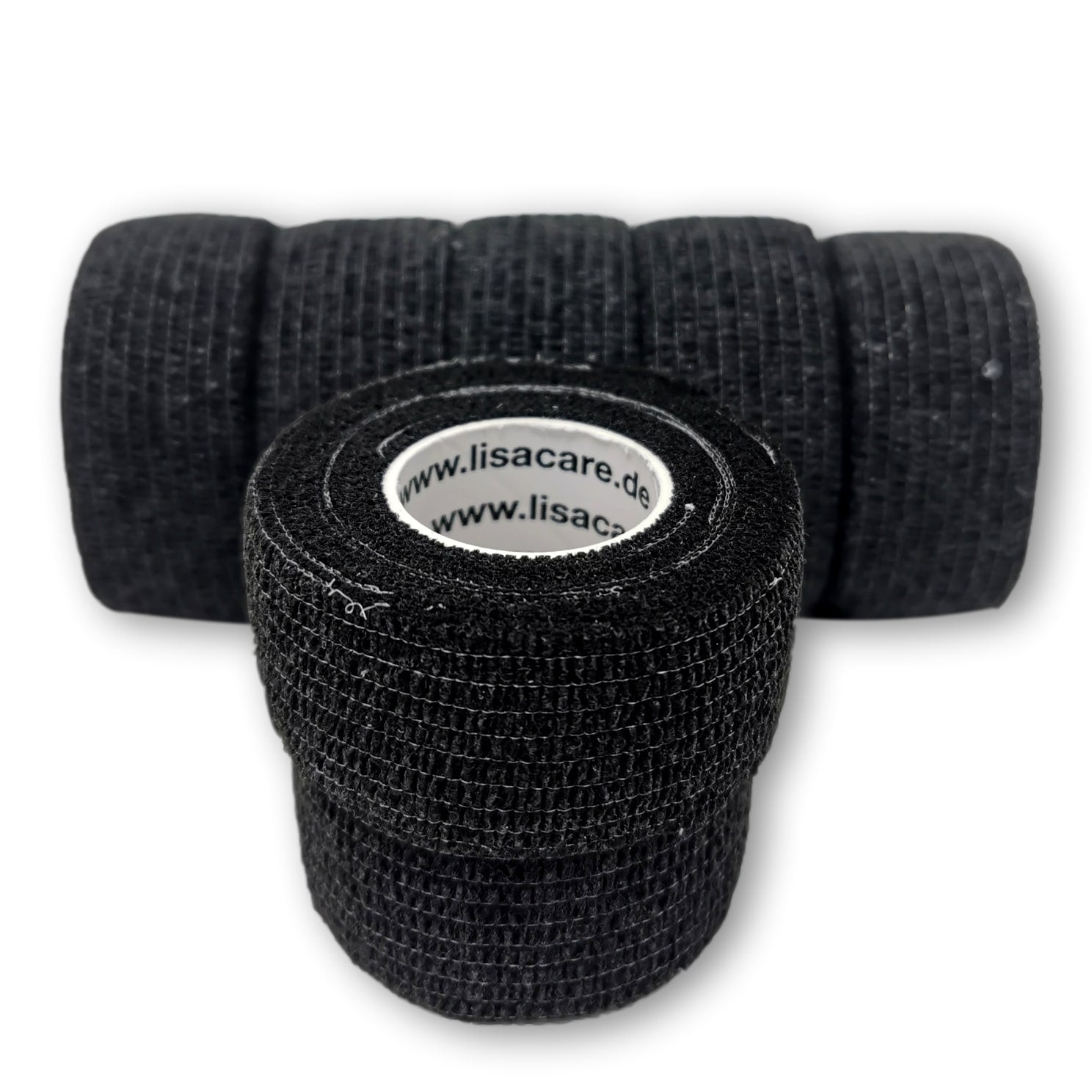 LisaCare Pflasterverband Latexfrei - 7er Set - 2,5cm x 4,5m - Schwarz ...