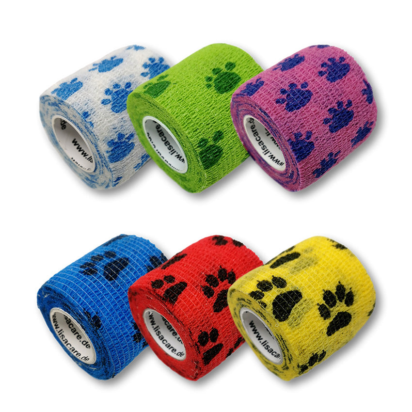 LisaCare Verbandsmaterial für Mensch & Tier - 6er-Set Pfoten & Tatzen ...